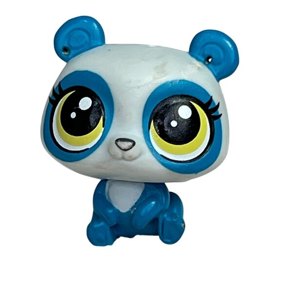 Hasbro | Toys | Lps Littlest Pet Shop Su Zhen 27 Bear Blue Yellow Eyes ...